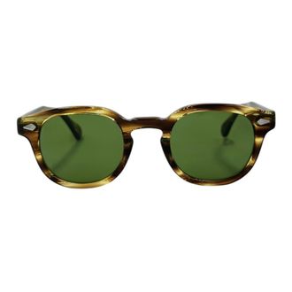 Moscot unisex, Accessoires, Brun, Taille: 49 MM Lunettes de soleil en ac&eacute;tate italien faites main - style Square Panto