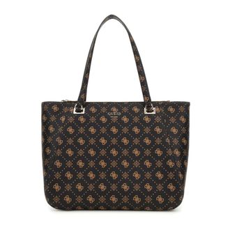 Guess Calebra Tote Espresso Logo Tasche - - Bags - Damen - Braun - ONE SIZE