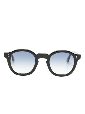 Lesca lunettes de soleil Mose &agrave; monture ronde - Noir
