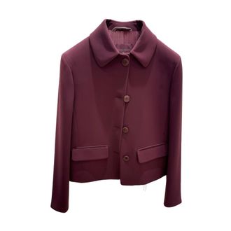 Ermanno Scervino Femme, Vestes, Violet, Taille: 42 FR Veste &agrave; un bouton
