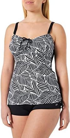 Haute Pression Femme T8069 Co1 Ensemble de tankini, Multicolore, 52 Grande taille EU