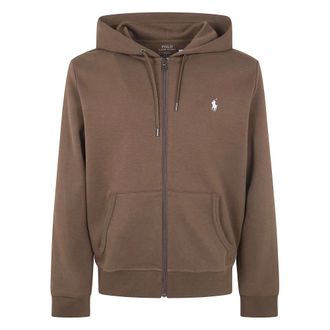 Polo Ralph Lauren Homme, Sweatshirts et sweats &agrave; capuche, Brun, Taille: XL Zip-throughs