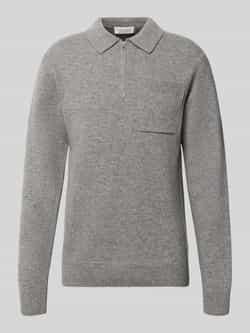 Casual Friday Strickpullover aus Woll-Mix mit Polokragen Modell FELIPO