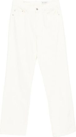 AG - Adriano Goldschmied Femme, Jeans, Blanc, Taille: W26 Brinley Jean Droit Mi-Haut