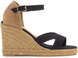 Castaner Femme, Chaussures, Noir, Taille: 38 EU Bruna Wedge Sandal