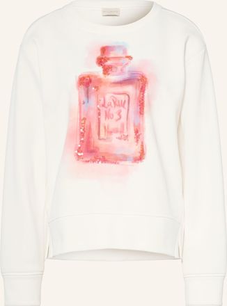 Milano Milano Italy Sweatshirt Mit Pailletten weiss