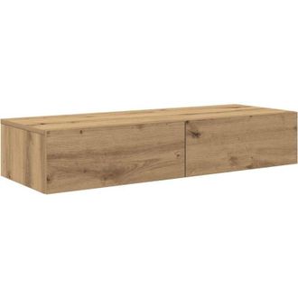 vidaXL Wandregal mit Schubladen Artisan-Eiche 100x36x19 cm vidaXL