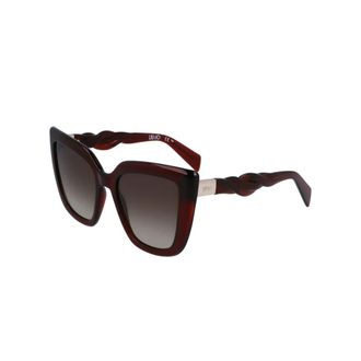Liu Jo Cat-Eye-Sonnenbrille mit verdrehten B&uuml;geln - - Accessories - unisex - Braun - 52 MM