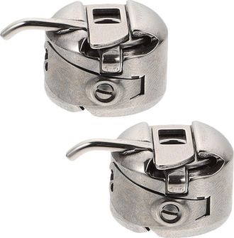 Angoily 2 St&uuml;ck Kleine Spulenkapsel aus Verschlei&szlig;festem Material f&uuml;r N&auml;hmaschinen Kompatibel mit Meisten Modellen Einfach Montierbares N&auml;hmaschinenzubeh&ouml;r f&uuml;