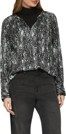 s.Oliver Langarmbluse mit All-Over Print