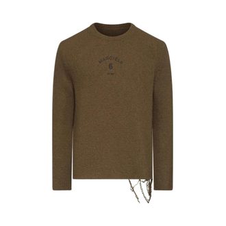 Maison Margiela Rundhals-Pullover - - Knitwear - Herren - Braun - XL