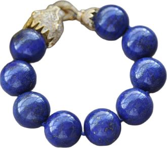 Generic CCXXYGWJ Armb&auml;nder Armband 8 nat&uuml;rliche runde Blaue Lapislazuli-Perlenarmbandschmuck