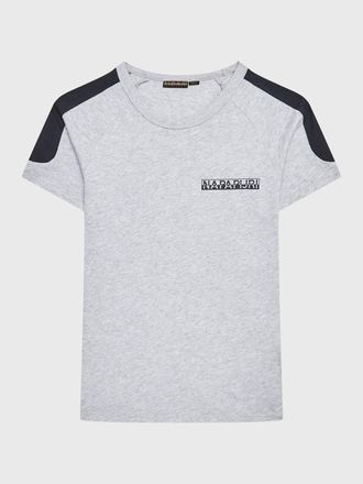 Napapijri T-Shirt S-Pinta NP0A4H2Y D Grau Regular Fit
