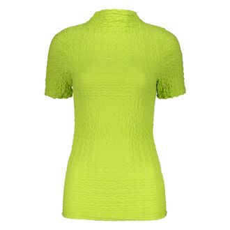 Low Classic Geknitterter Effekt Kurzarm-Top - - Tops - Damen - Gr&uuml;n - XS