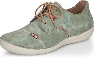 Rieker Damen Low-Top Sneaker 52528, Frauen Halbschuhe,straßenschuhe,Strassenschuhe,Sportschuhe,Freizeitschuhe,Turnschuhe,grün (52),41 EU / 7.5 UK