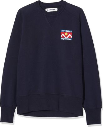 Kings of Indigo Herren Parnell Sweatshirt, Blau (Navy Mountain 8118), Large (Herstellergr&ouml;&szlig;e:L)