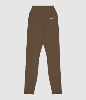 Sporty & Rich Legging Serif Logo Sand