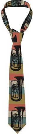 Generic Cravate Pour Hommes Euphonium Vintage Classique Men Tie &Eacute;l&eacute;gant Cravate Pour L&Eacute;cole Accessoires F&ecirc;te