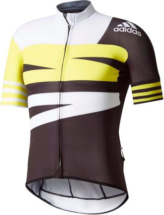 adidas Herren Adistar Trikot, Black/White/Yellow, S