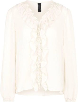 Marc Cain Damen Bluse mit R&uuml;schen und Volants