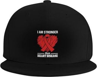 Generic Je suis Plus Fort Que Les Maladies Cardiaques Homme Femme Chapeaux Pare-Soleil Anti-UV Casquette De Baseball Mode Snapback Chapeau pour Adulte Golf Hi