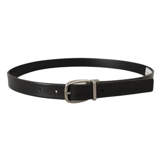 Dolce & Gabbana Logo Schnalle Lederg&uuml;rtel - - Accessories - Herren - Schwarzk - ONE SIZE