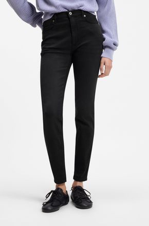 HUGO BOSS Skinny-fit-Jeans HUGO Malu, Damen, Gr. 25, L&auml;nge 32, schwarz (schwarz001), Jeans, Obermaterial: 98% Baumwolle, 2% Elasthan, unifarben, Basic, schmal l
