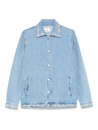Coperni veste en jean à détails de clous - Bleu