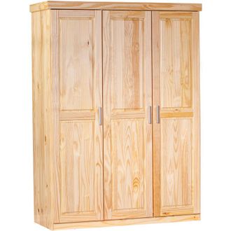 ebuy24 Peba Kleiderschrank 3 T&uuml;ren, natur