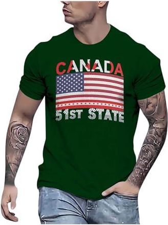 Generic T-shirts d&eacute;t&eacute; pour hommes tendance et d&eacute;contract&eacute;s pour la course &agrave; pied 2025, t-shirts amples pour sorties, t-shirts mignons pour hommes, vert fonc&eacute;,