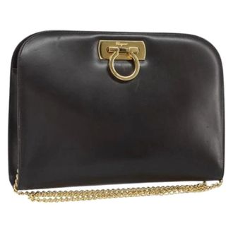 Ferragamo Sac bandouli&egrave;re en cuir Pre-owned - Femme - Pre-owned - Brun - Taille: ONE Size