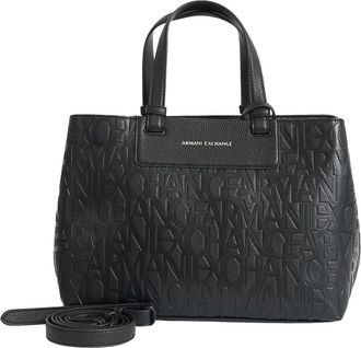 A|X Armani Exchange Femme, Sacs, Noir, Taille: ONE Size Smooth Technical Fabric Shopper