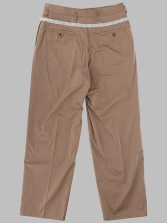 Maison Margiela Waxed Cotton Trousers - Beige