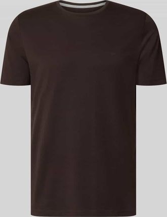 Fynch-Hatton T-Shirt mit Rundhalsausschnitt und Label-Stitching