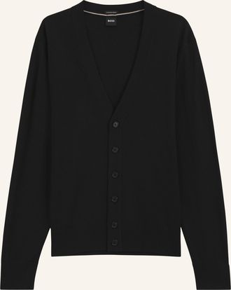 HUGO BOSS Strickjacke H-Mardon Regular Fit schwarz