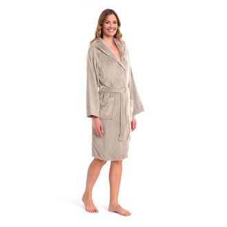 Caleffi Bademantel Herren - Bademantel aus Baumwoll-Frottee - Bademantel f&uuml;r Herren Frottee mit Kapuze - weich und saugf&auml;hig, schnell trocknend