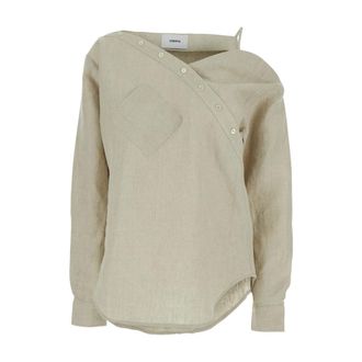 Coperni Heart Shirt - - Blouses & Shirts - Damen - Beige - M