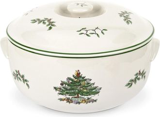 Spode Tannenbaum-Auflaufform, tief, rund