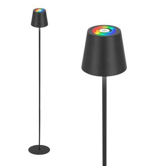 Briloner Lampadaire LED RGBW sans fil avec touche, intensit&eacute; variable, batterie et source interchangeables, lampadaire &agrave; batterie, lampe de lecture, lampe de s