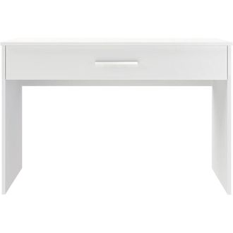 PEGANE Bureau en m&eacute;lamine coloris blanc - Longueur 110 x profondeur 56 x Hauteur 73 cm -PEGANE