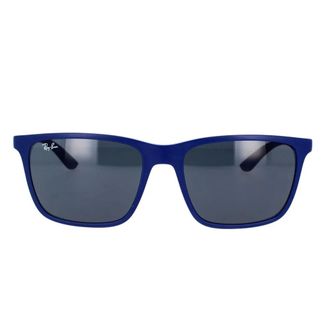 Ray-Ban unisex, Accessoires, Bleu, Taille: 58 MM Lunettes de soleil &eacute;l&eacute;gantes Bleu Mat Gris
