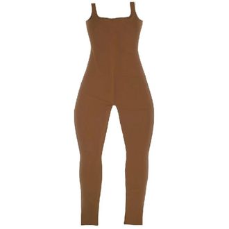 Entire studios Square Neck Catsuit Nylon Spandex - - Jumpsuits & Playsuits - Damen - Braun - M