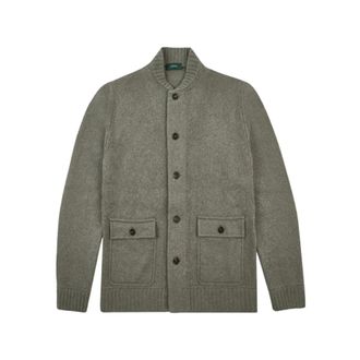Zanone Stilvolle Strickjacke - - Knitwear - Herren - Grau - XL