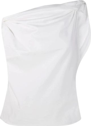 R&oacute;he Femme, Blouses et Chemises, Blanc, Taille: 32 FR Twisted Draped Top
