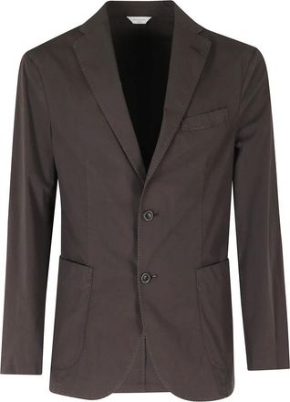 Boglioli Homme, Vestes, Brun, Taille: XL Giacca 2 Bottoni Cotone Light Stretch