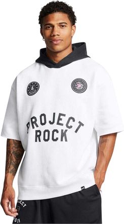 Under Armour Project Rock Kapuzenpullover f&uuml;r Herren, leger (Wei&szlig;)