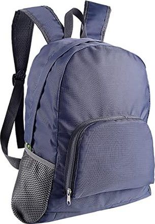 Generic Grand sac &agrave; dos dext&eacute;rieur l&eacute;ger imperm&eacute;able pliable pour ordinateur portable de 17 pouces, gris, taille unique