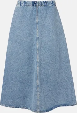 A Gold E x Maria McManus jupe midi en denim