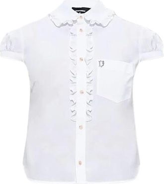 Dsquared2 Femme, Blouses et Chemises, Blanc, Taille: 34 FR Chemise