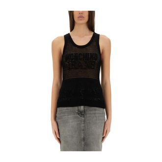 Moschino Femme, Tops, Noir, Taille: 36 FR D&eacute;bardeur